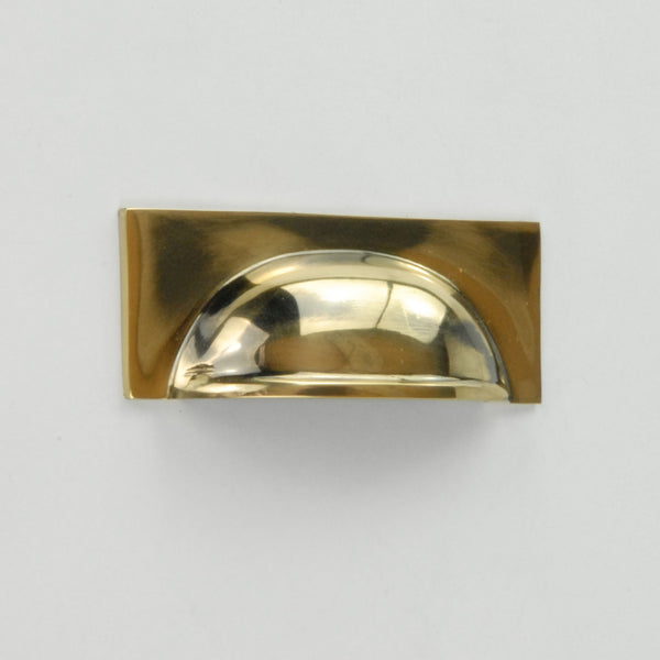 Antique Solid Brass Cabinet Kitchen Door Rectangle Cup Handle Drawer P ...