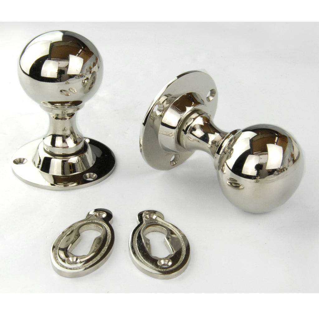 Vintage Period Style Solid Brass Round Ball Door Knobs Handles - Polis – JonesandGrey